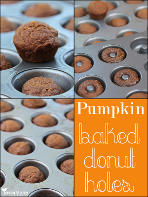 Baked Pumpkin Maple Doughnuts or donut holes – Vegan – TaylorMade Market