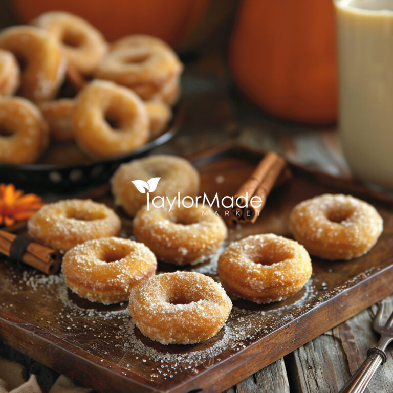 Baked Pumpkin Maple Doughnuts or donut holes – Vegan – TaylorMade Market