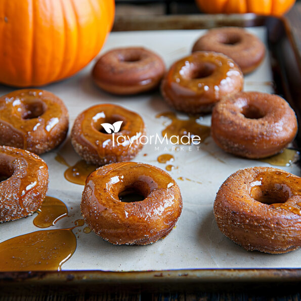 Baked Pumpkin Maple Doughnuts or donut holes – Vegan – TaylorMade Market